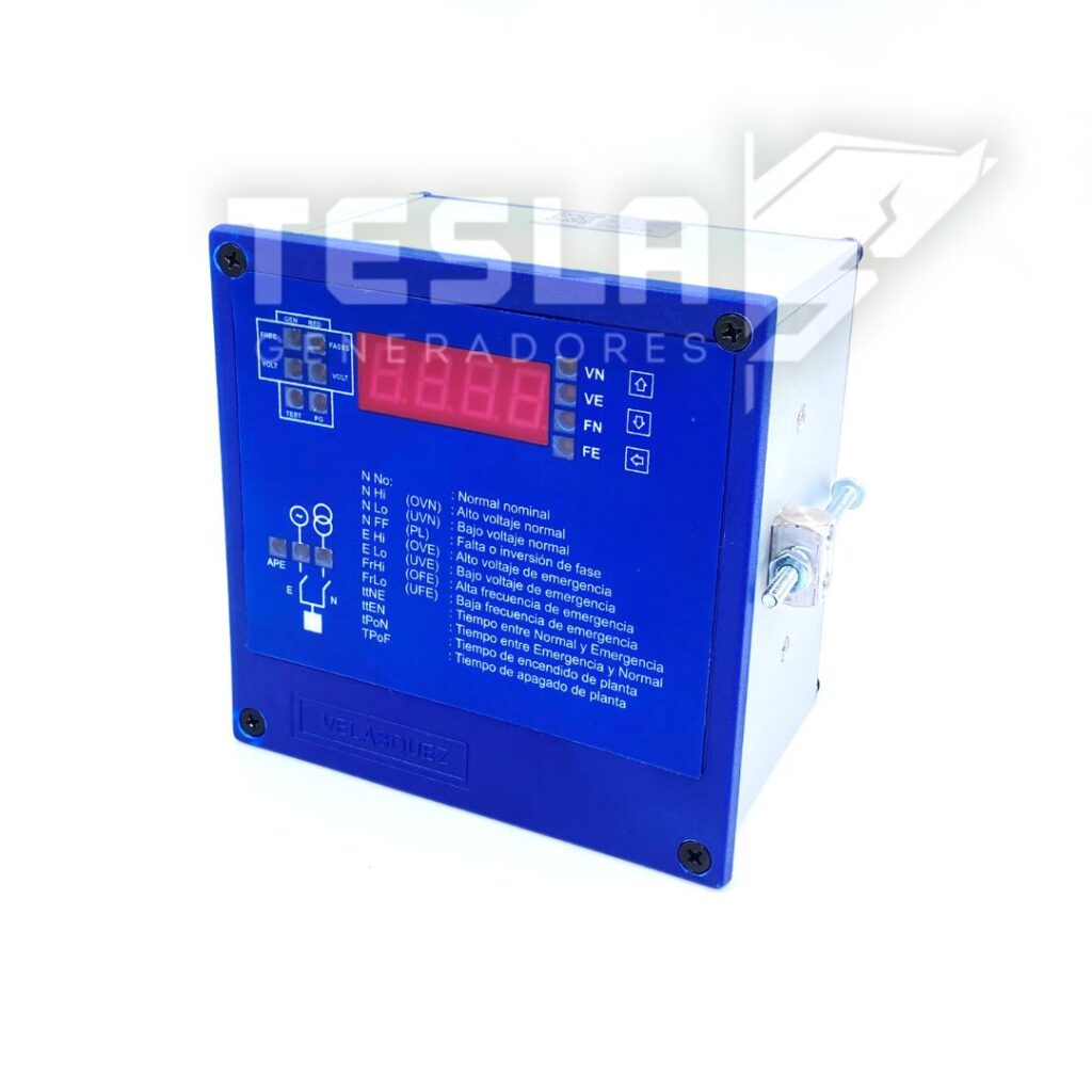 Modulo de control de transferencia Velasquez - TESLA GENERADORES